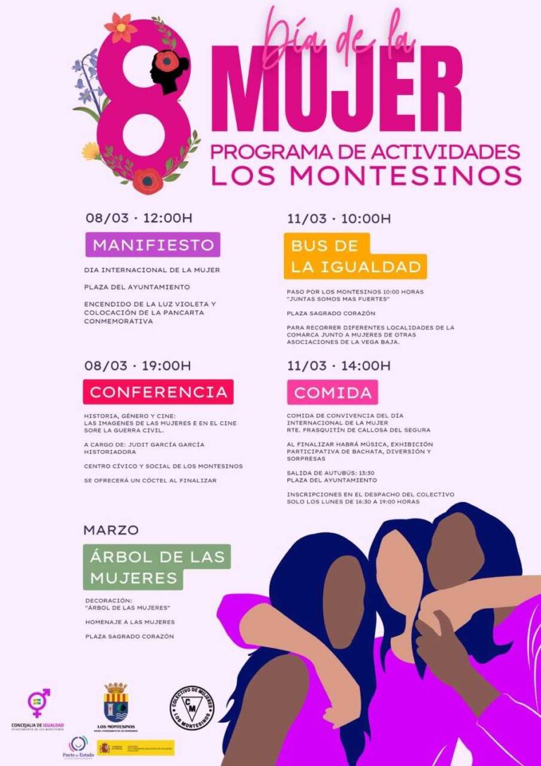 Actividades 8M-Día de la Mujer - Ayuntamiento